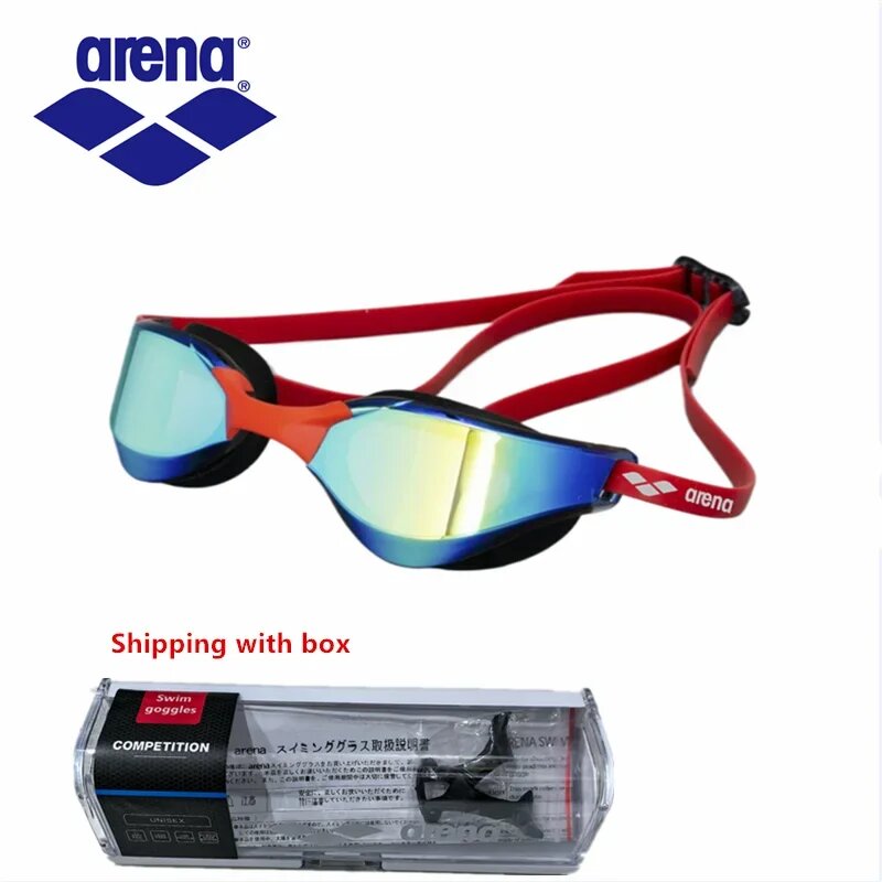 ARENA waterproof and anti fog racing professional high-definition swimming goggles UV400 competition training swimming equipment