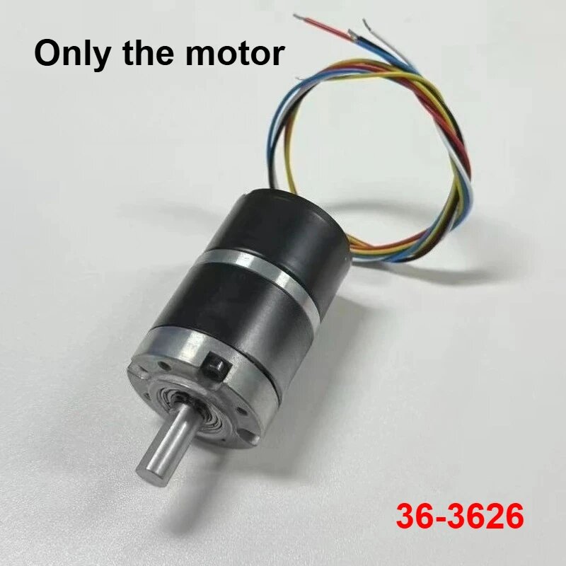 MAX 60 кг 36 мм 3626 бесщеточный планетарный мотор-редуктор постоянного тока 12 В 24 В 30000 часов миниатюрный двигатель с большим крутящим моментом и регулировкой скорости 73rpm, 24V 6mm shaft, Only the motor