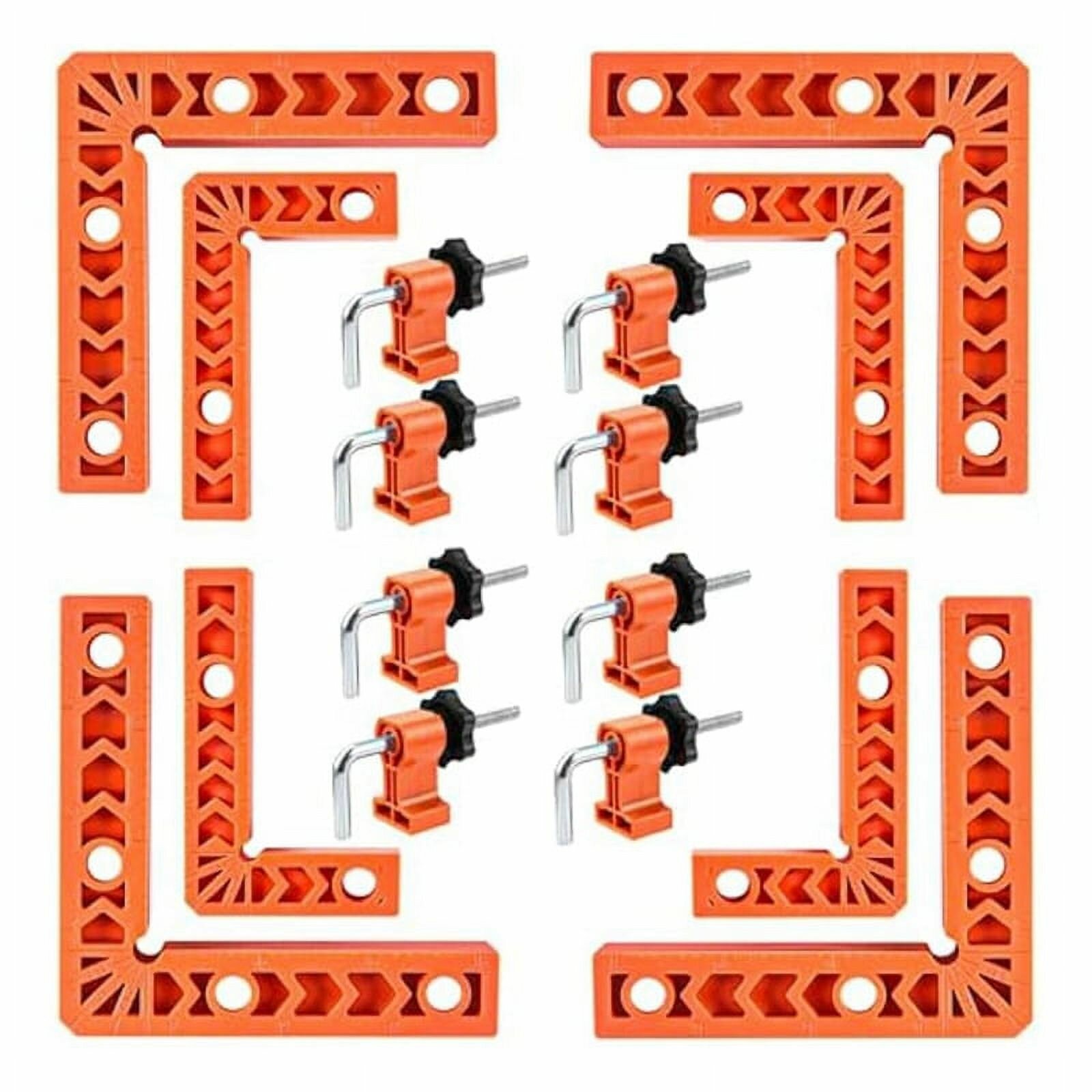 90-градусный угловой позиционер Правый угловой фиксирующий вспомогательный позиционер Крепежная оснастка для столярных инструментов сращивания L-образный угольник Угловой шаблон Правый угловой зажим с оснасткой