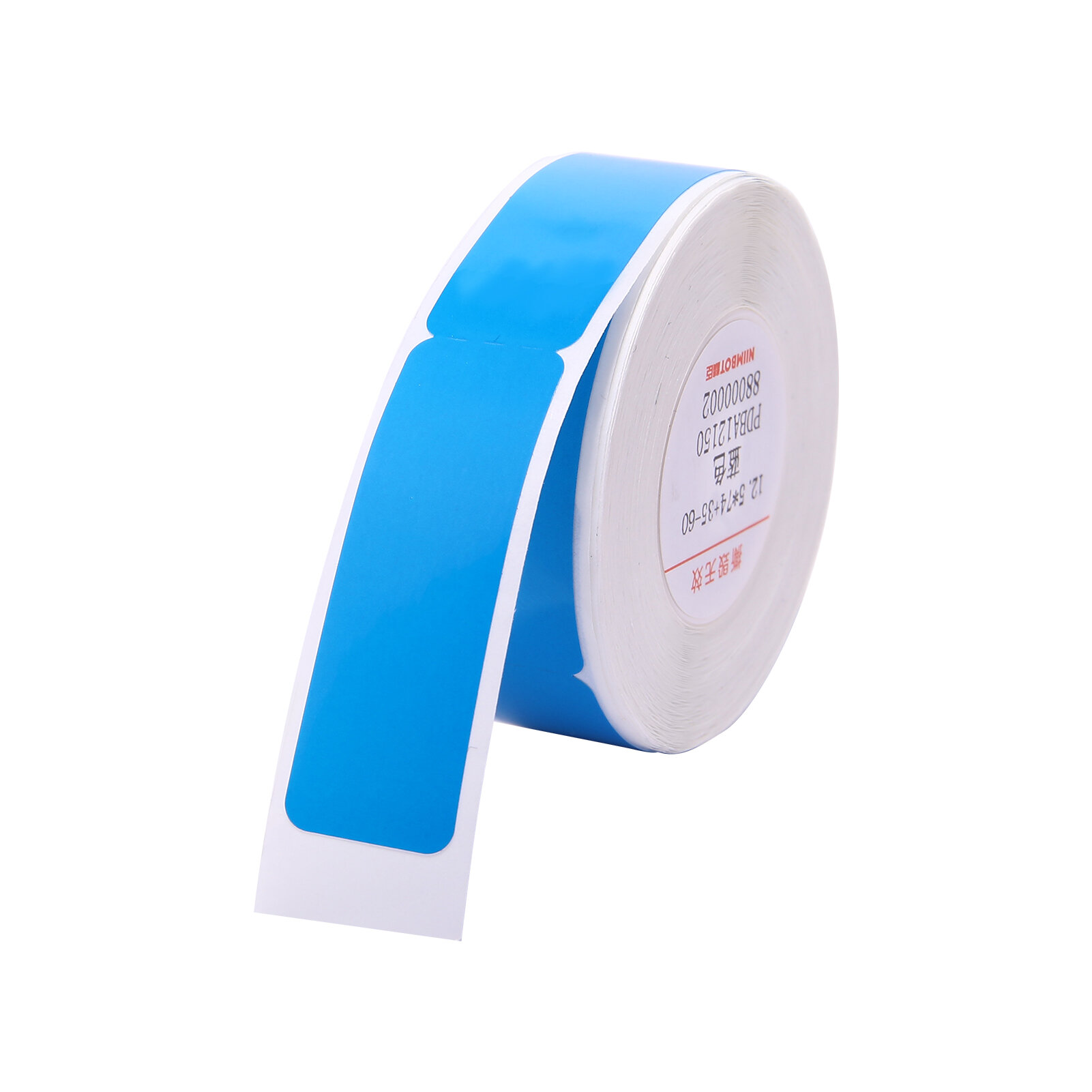 Этикетки термопередачи Niimbot для принтера этикеток B18, кабельные, наклейки, PET бумага, штрихкод, цена, размер, название, пустые, водонепроницаемые, разрывные, 14x120mm, 55 листов/рулон, белый, желтый, красный, синий, зеленый, для ценников, канцтовары