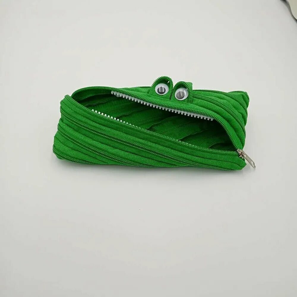 Пенал на молнии, маленький пенал-монстр