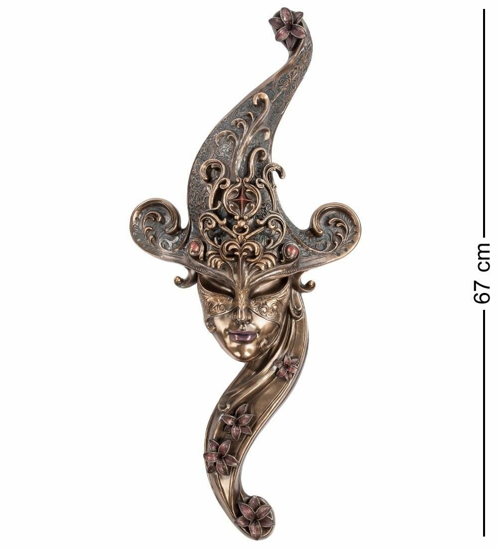 Венецианская маска Лотос A1967706 Veronese, Полистоун, настенная