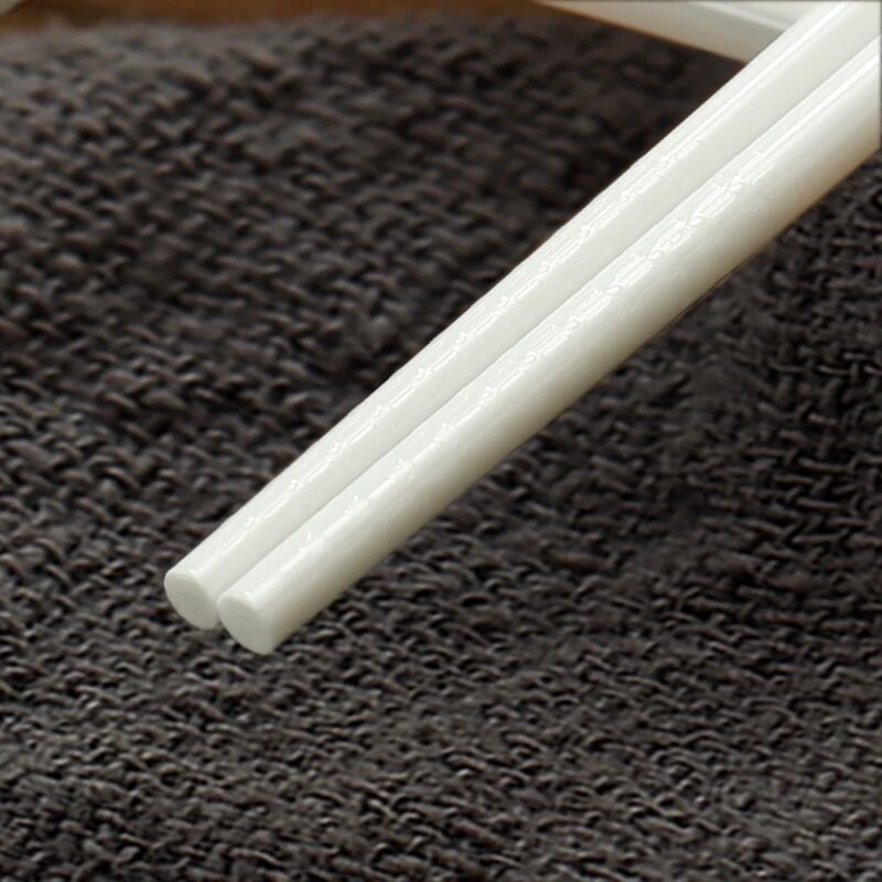 Чайные палочки из чистого белого костяного фарфора для домашнего использования, высококачественные, белые, 10 пар,