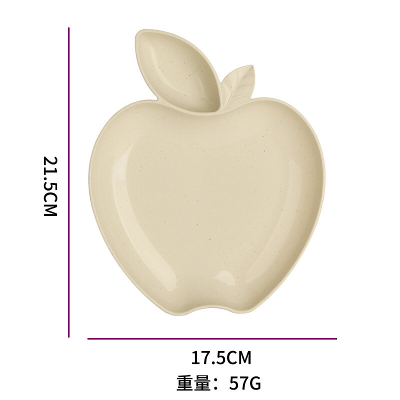 Пшеничная тарелка с пельменями с уксусом с соусом Нордик метр_Яблочная тарелка