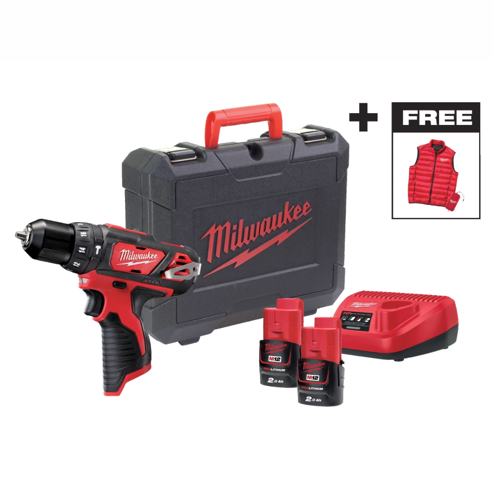Аккумуляторная дрель-шуруповерт Milwaukee M12 BPDMC-202C 4933499465