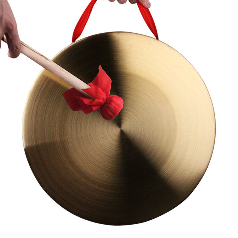 Медный гонг, чистые три с половиной, реквизит для выступлений, медный большой и маленький гонг, барабан, цимбалы, полный набор музыкальных инструментов, звучащий инструмент, гонг для стука, набор молотков для гонга