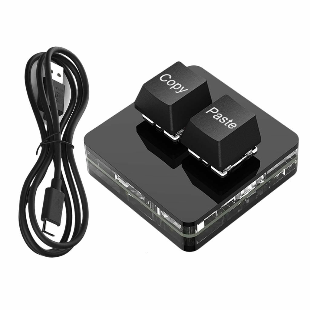 2-кнопочная макропанель, Черный - Английская версия