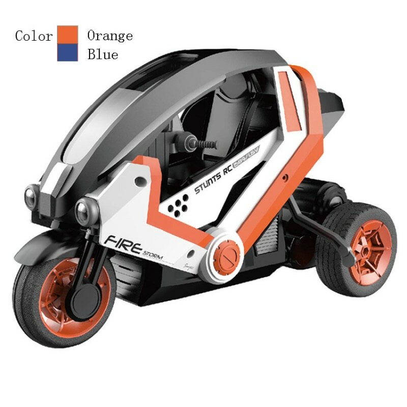 1:8 2.4G RC автомобиль дистанционного управления каскад мотоцикл дети электрический гоночный мотоцикл с прохладным светом игрушки для мальчика подарок (оранжевый)