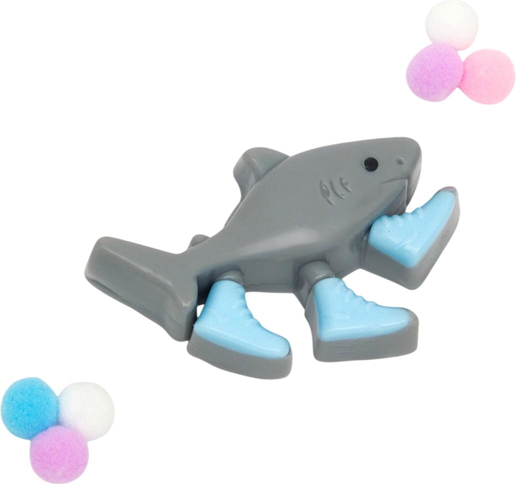 Мялка антистресс "Акула в кроссовках", мягкая сжимаемая игрушка-антистресс, успокаивающая жмякалка, развивающий сквиш для детей