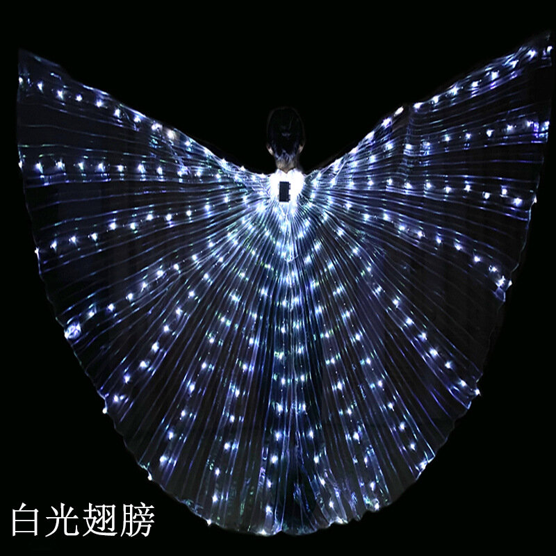 Танцевальные LED крылья, выдвижные бабочки, светящиеся крылья для взрослых, Хэллоуин, детский костюм для косплея, светящийся эльфийский костюм