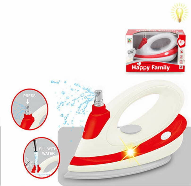 Happy Family Утюг с эффектами: свет, спрей, вибрация, красный LS820K8 с 3 лет