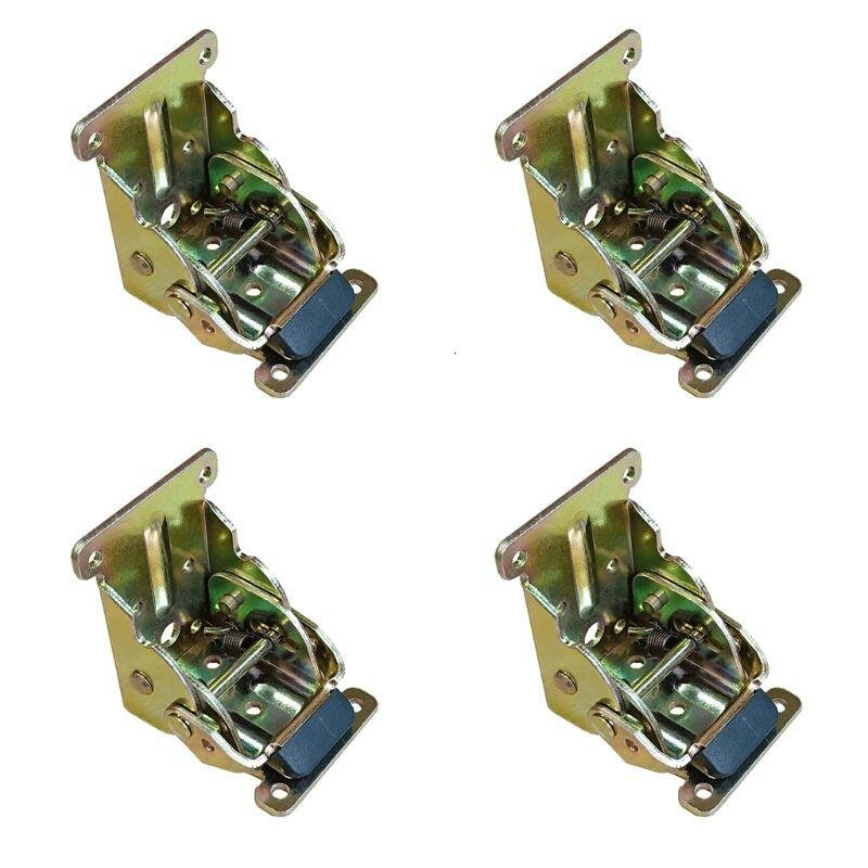 4 шт. самоблокирующийся складной металлический петельный крепеж для ножек стула, Желтый