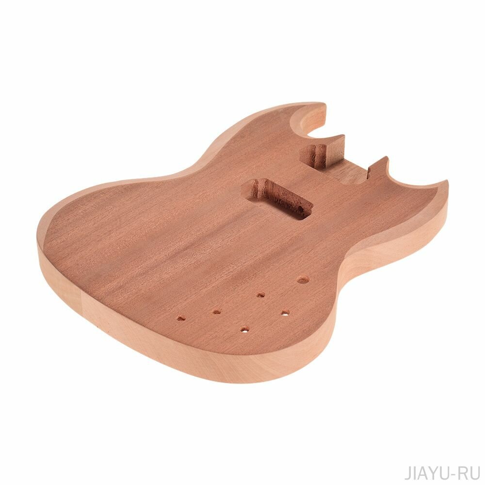Незаконченный корпус гитары Muslady из красного дерева, пустой корпус электрической гитары