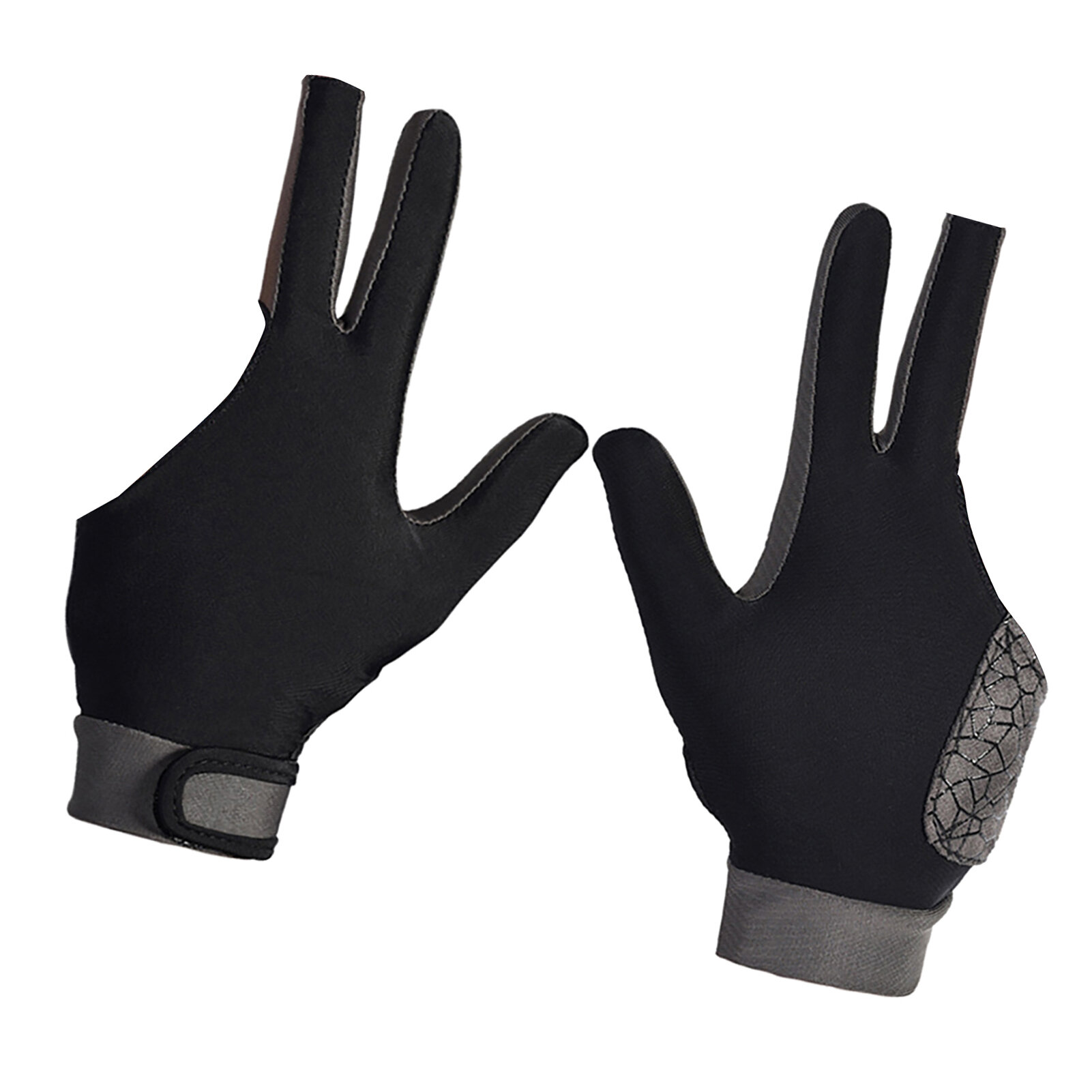 Противоскользящая дышащая бильярдная перчатка для кия, 3 пальца, суперэластичная спортивная перчатка, подходит для левой и правой руки.