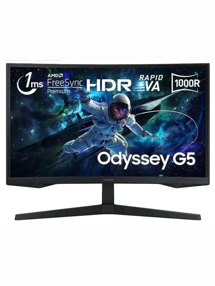 Samsung 32" Монитор Odyssey G5 S32CG552EB, черно-серый