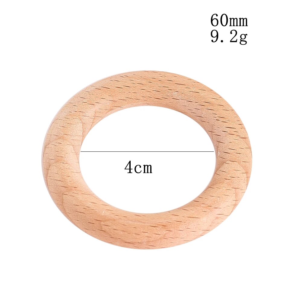 Деревянные кольца из бука для рукоделия 60mm