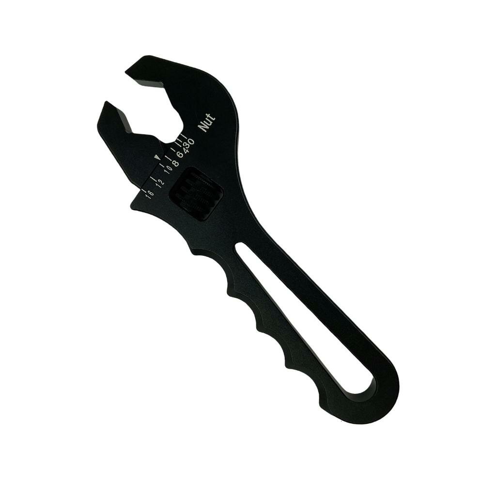 Регулируемый алюминиевый ключ для шланговых фитингов, Черный