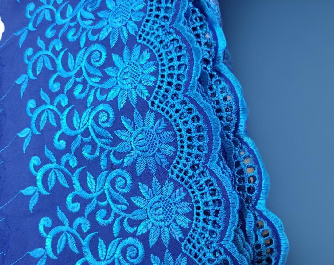 Кружево, производство Турции Шитьё на батисте, ширина 22 см Хлопок 100% Отрез 22х100