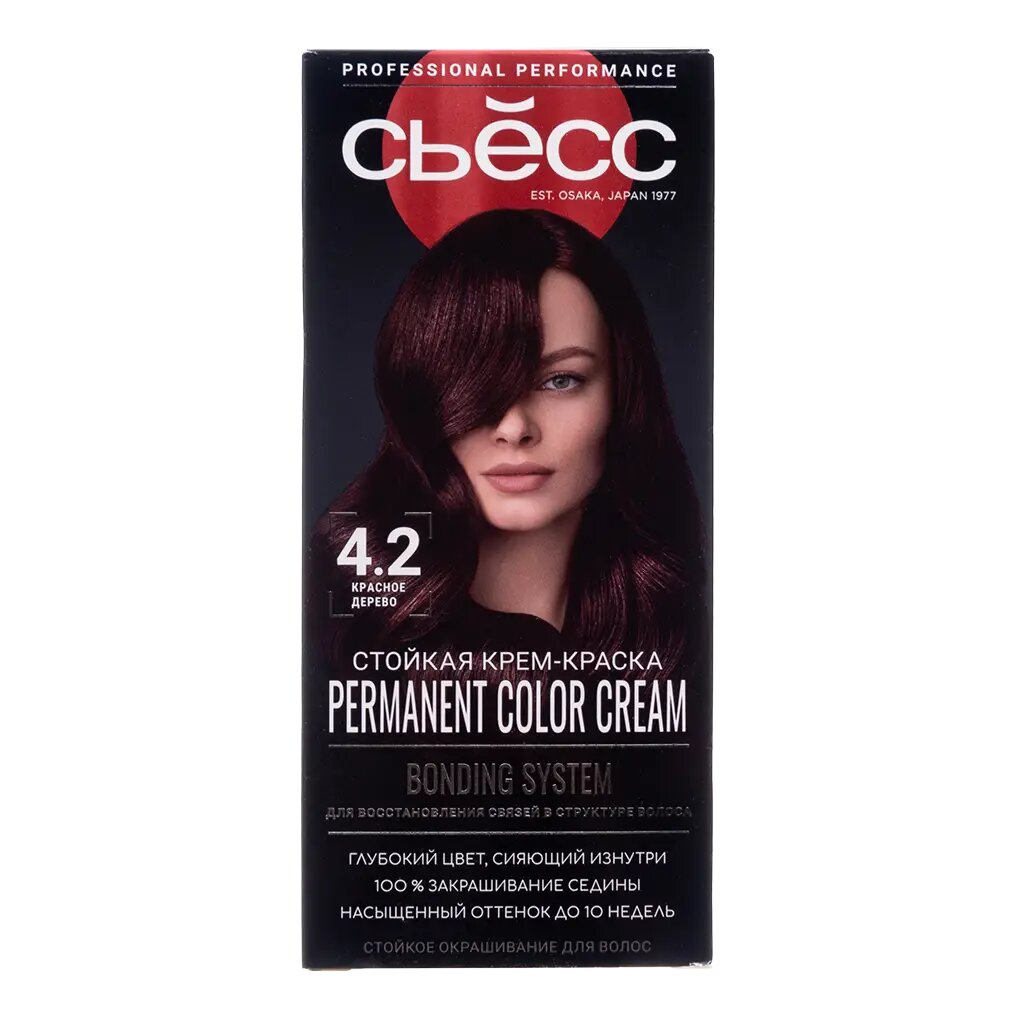 SYOSS Color Краска для волос 4-2 Красное дерево 115 мл 1 шт