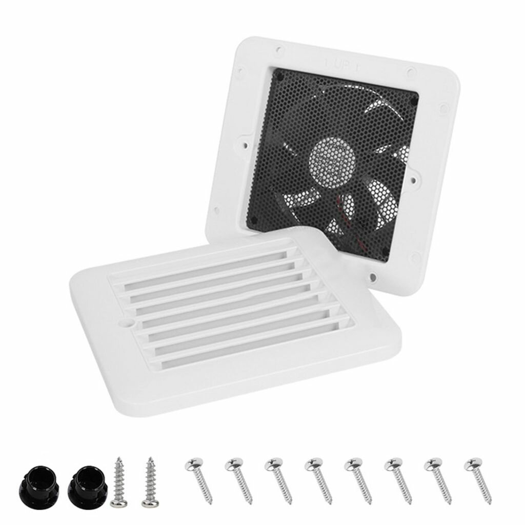 Крышный вытяжной вентилятор, устойчивый к погодным условиям корпус из ABS, простая установка, Белый