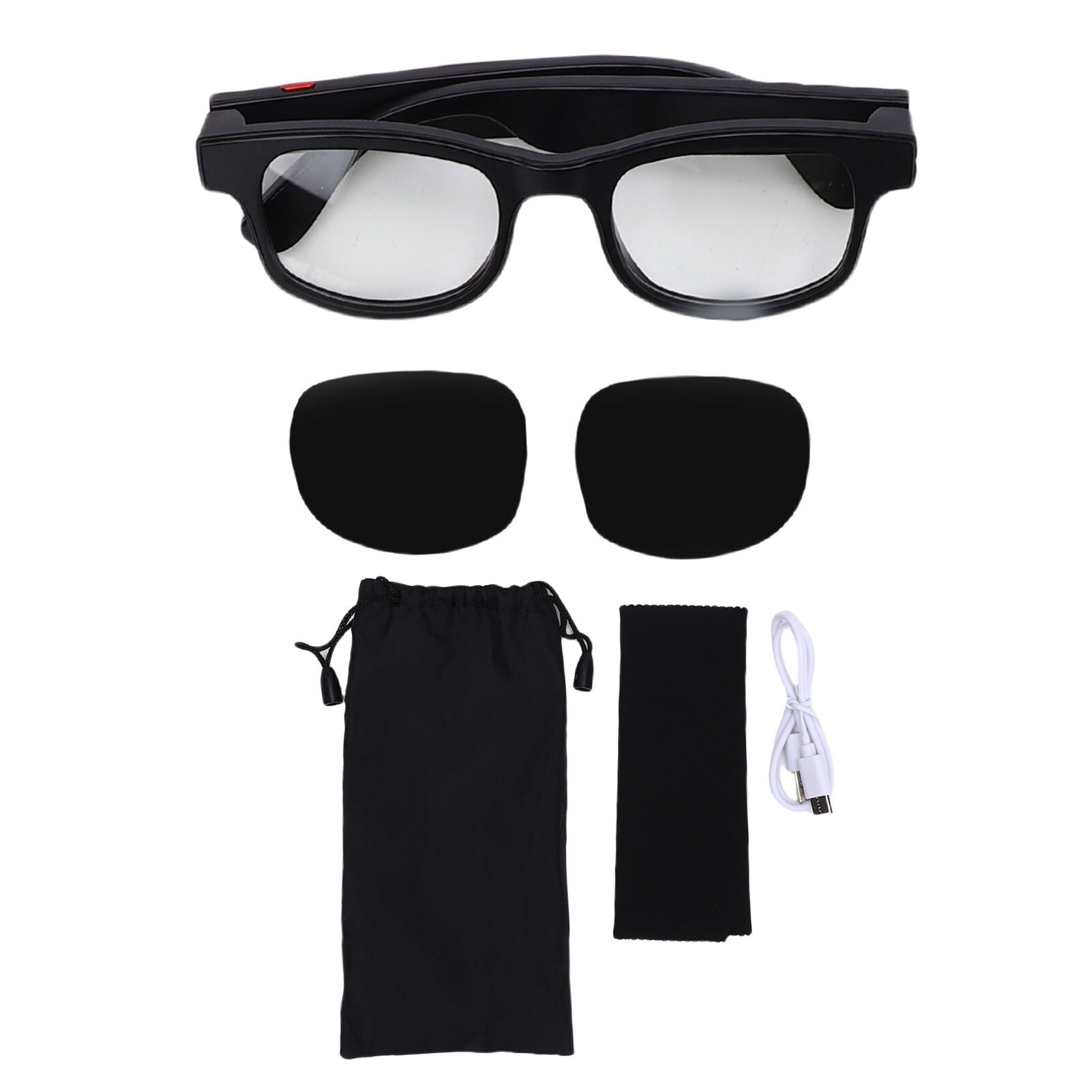 Умные очки двойные линзы синий свет блокирующие очки Bluetooth Поддержка для слушания музыкальных звонков. Фотографии