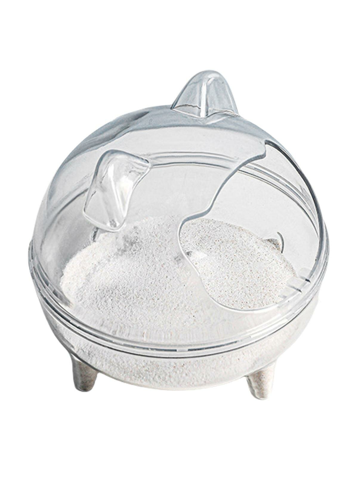 Просторная песочница для хомячков с хорошим обзором для песчанок и морских свинок