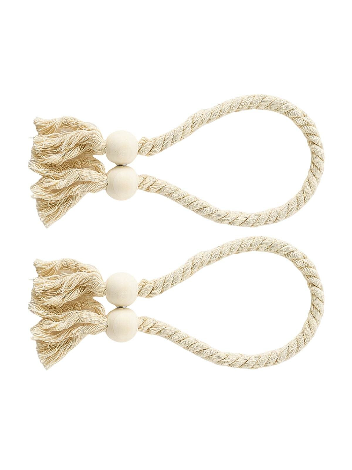 2шт. Подхват для штор из хлопка ручной работы, подхват с магнитами и кисточками