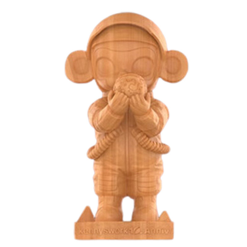 POP MART Molly Sculpture Classic Return Collection Загадочные коробки, Confirmed-Multicolor Edition-Stars (Wood Color Edition) (Open)