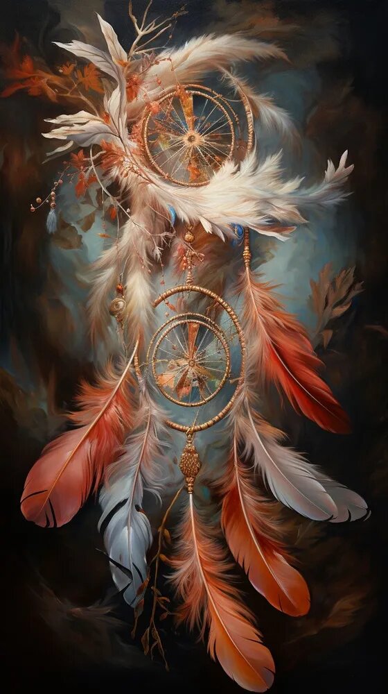 Алмазная Мозаика "Ловец Снов" 40x50 См Алмазная Вышивка / Картина Стразами Подарков / Украшения