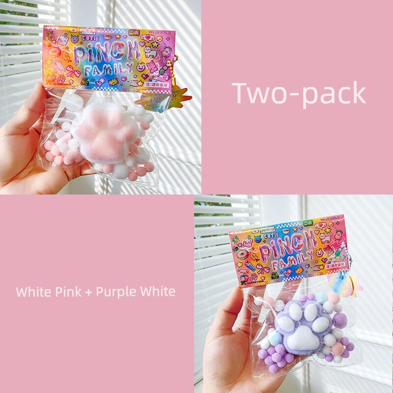 Мягкая игрушка-антистресс в виде кошачьей лапки из желеобразного воска, с возможностью индивидуализации, медленное