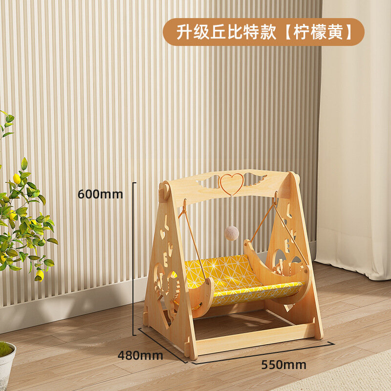 Качели для кошек, домик для собак, летняя деревянная гамак-люлька, подвесная кровать для кошек, диван-лежак, универсальная кровать для кошек на все сезоны