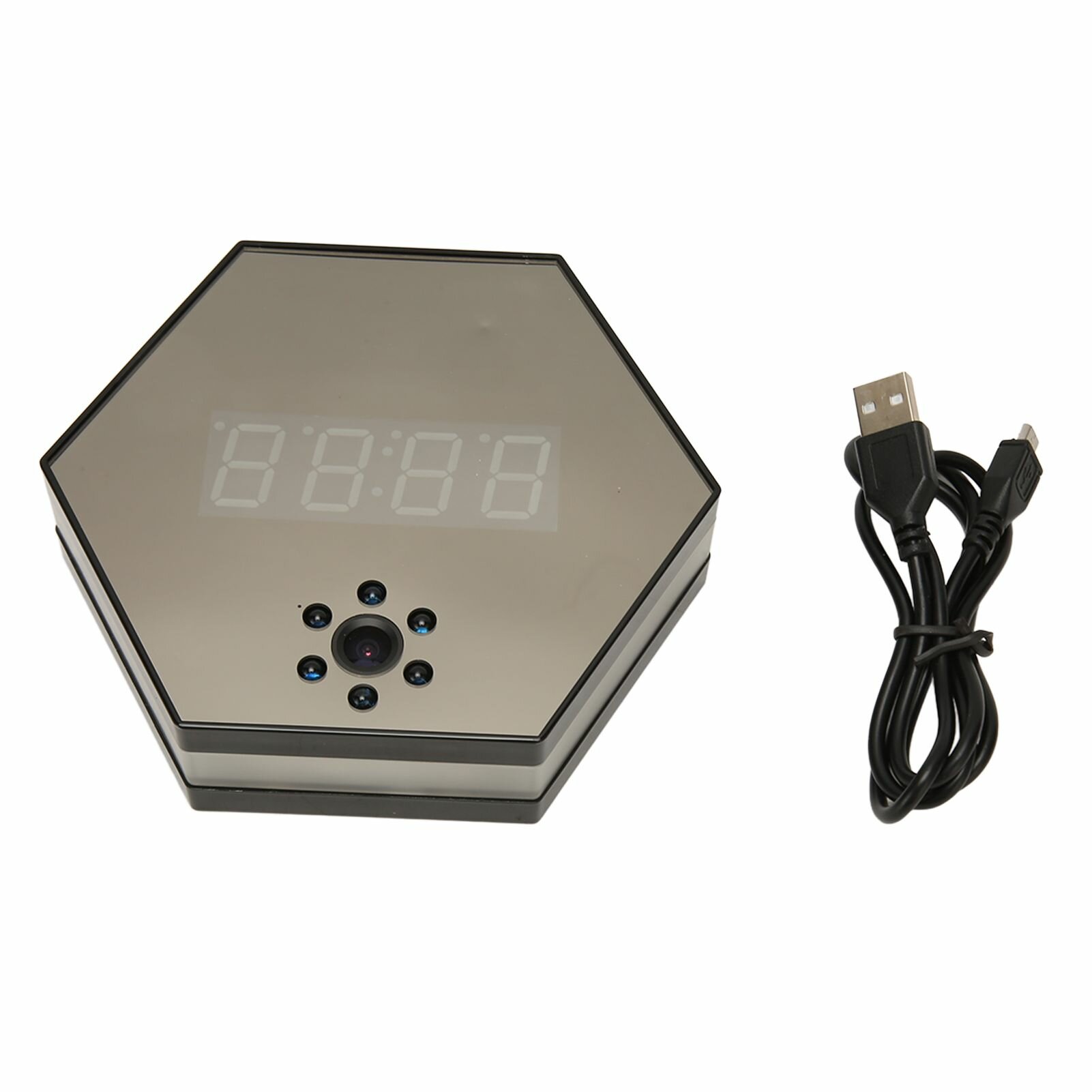 Умная камера 1080P, часы, ночь, Wi-Fi, обнаружение, черная