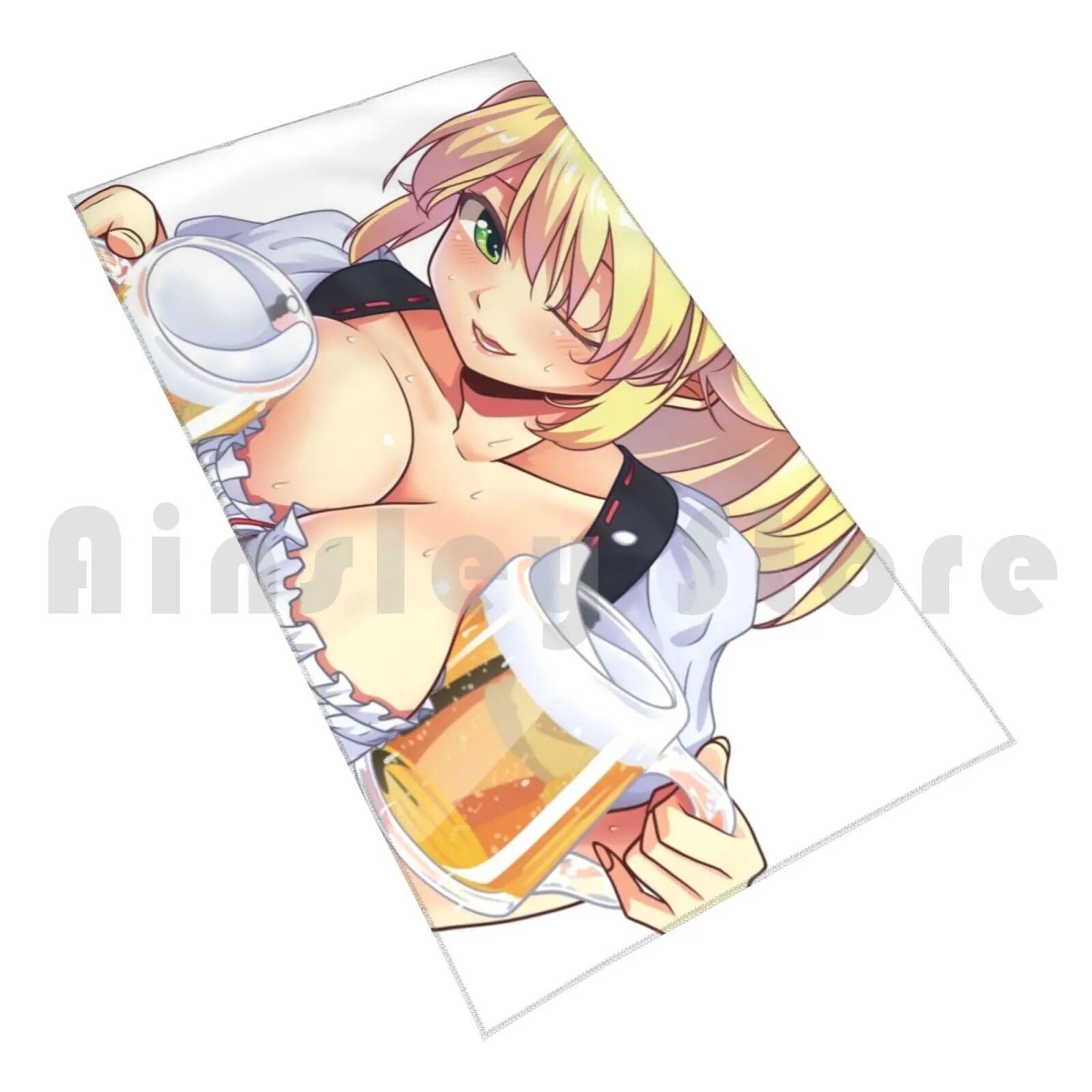 Полотенце пляжное аниме девушка 100% полиэстер Standard Towel 40x70