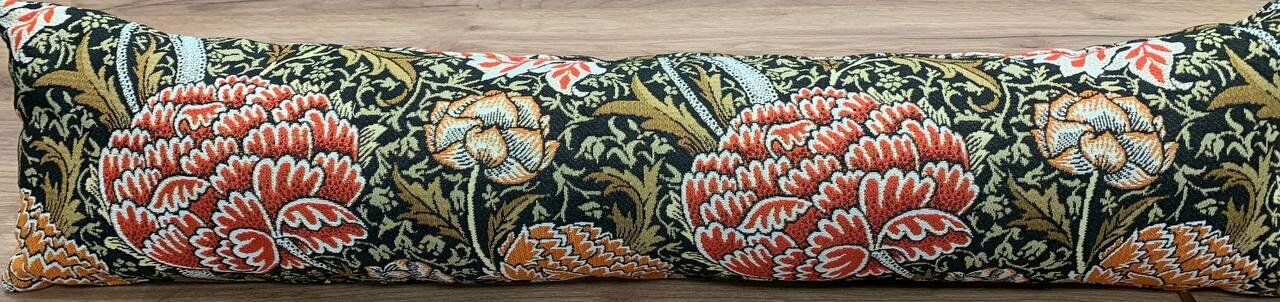 Гобелен, декоративная подушка-валик, двухсторонняя 80х23 см / "Артишок" У. Моррис