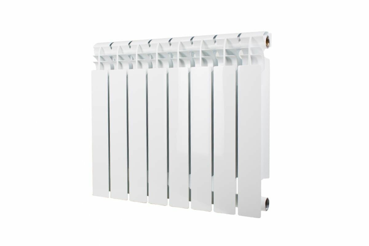 Радиатор секционный OASIS биметаллический, секция 500 мм, тепловая мощность 2028 Вт, боковое подключение