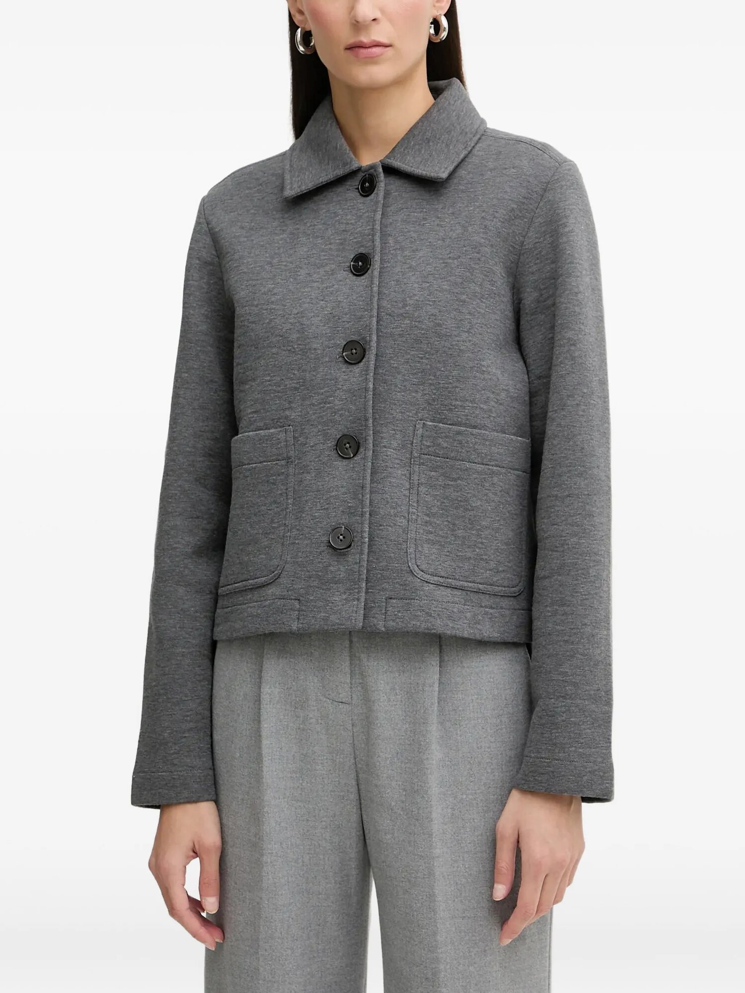 Куртка Button-fastening patch-pocket jacket
