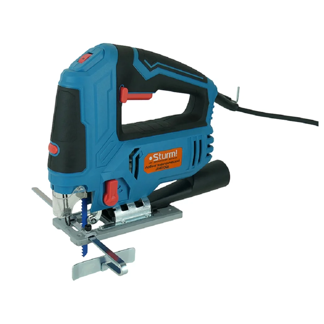Лобзик сетевой Sturm! JS4010QL, 1000 Вт, 100/10мм (дер/мет), 3000 ход/мин, регулировка оборотов, синий