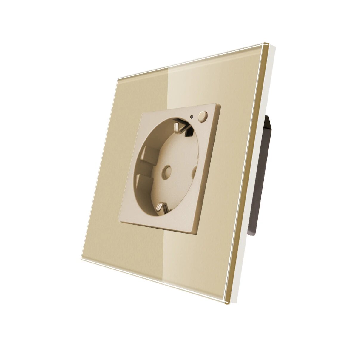 Bingoelec Gold Smart Switch с панелью из хрустального стекла WIFI socket1
