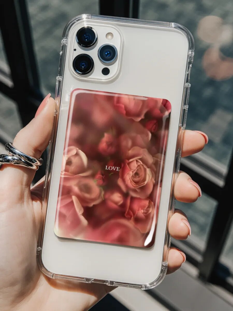 3D стикер на телефон большой Love