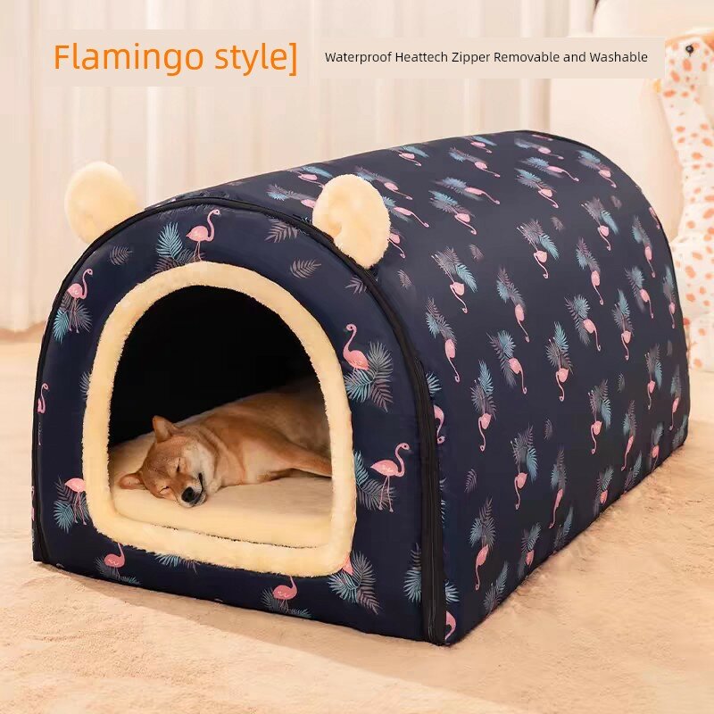 Уличный домик для бездомных кошек, подходит для зимы, водонепроницаемый, защищает от холодной погоды, теплый, на