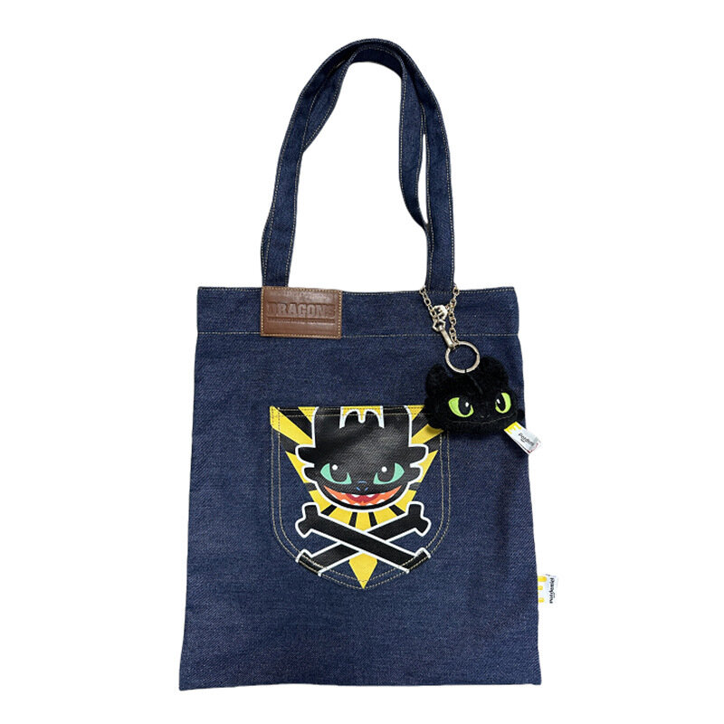 Официальный merchandise Universal Studios How to Train Your Dragon Toothless Light Fury Плюшевый Брелок Подвеска для