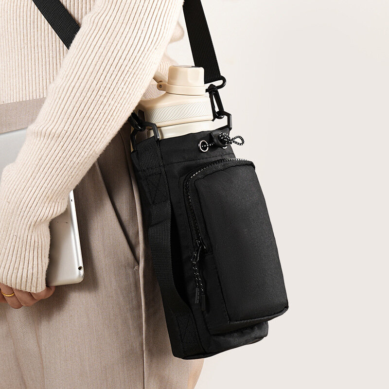 Новый чехол для стакана через плечо, чехол для стакана с ручкой, чехол для стакана с ремешком, чехол для стакана с возможностью нанесения логотипа, изолированный чехол для стакана