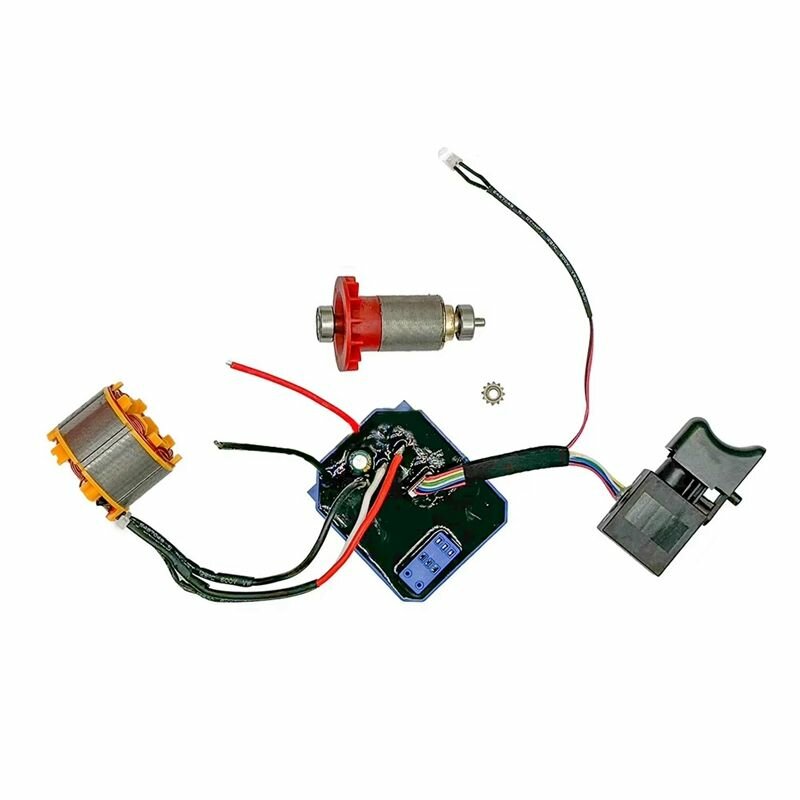 Литиевая электрическая дрель бесщеточный двигатель в сборе 21v 12зубцов плата управления дрель