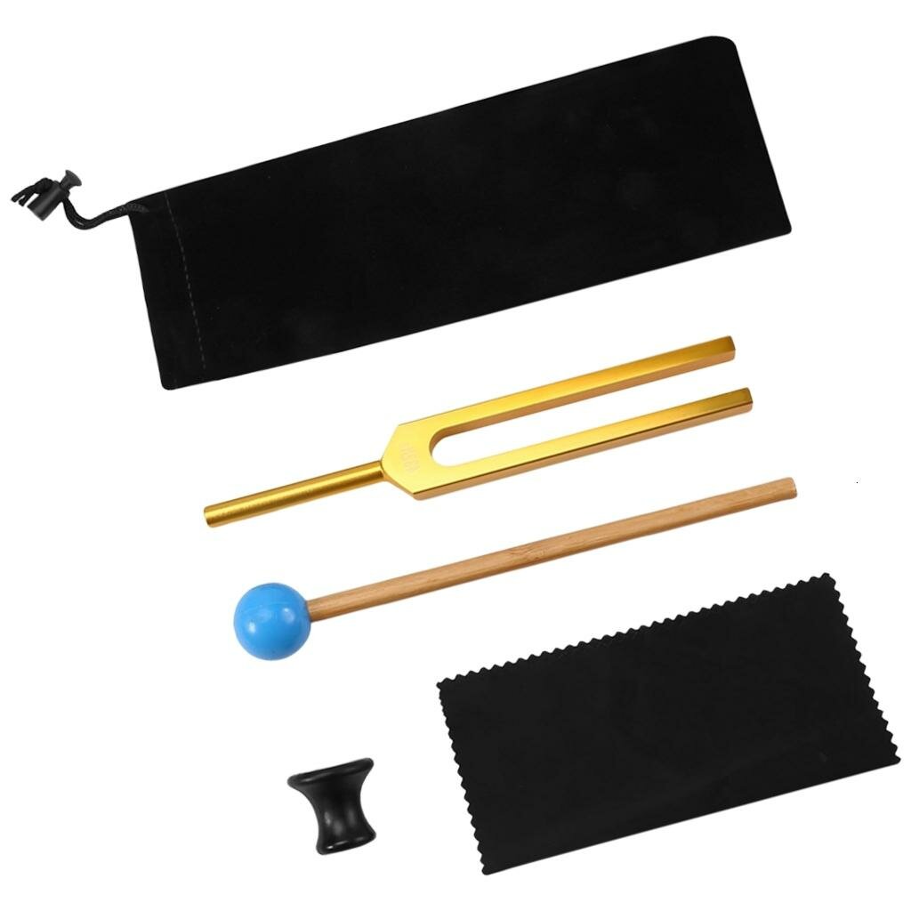 Алюминиевый набор камертонов 432 Гц, набор камертонов для релаксации и терапии, удобный для переноски любителями хорошего самочувствия.