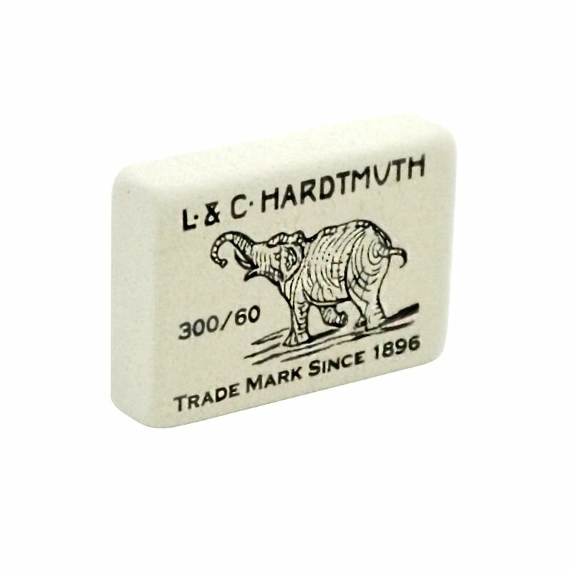 60 шт. Ластик Koh-I-Noor "Elephant" 300/60, прямоугольный, натуральный каучук, 31*21*8мм, ч/б
