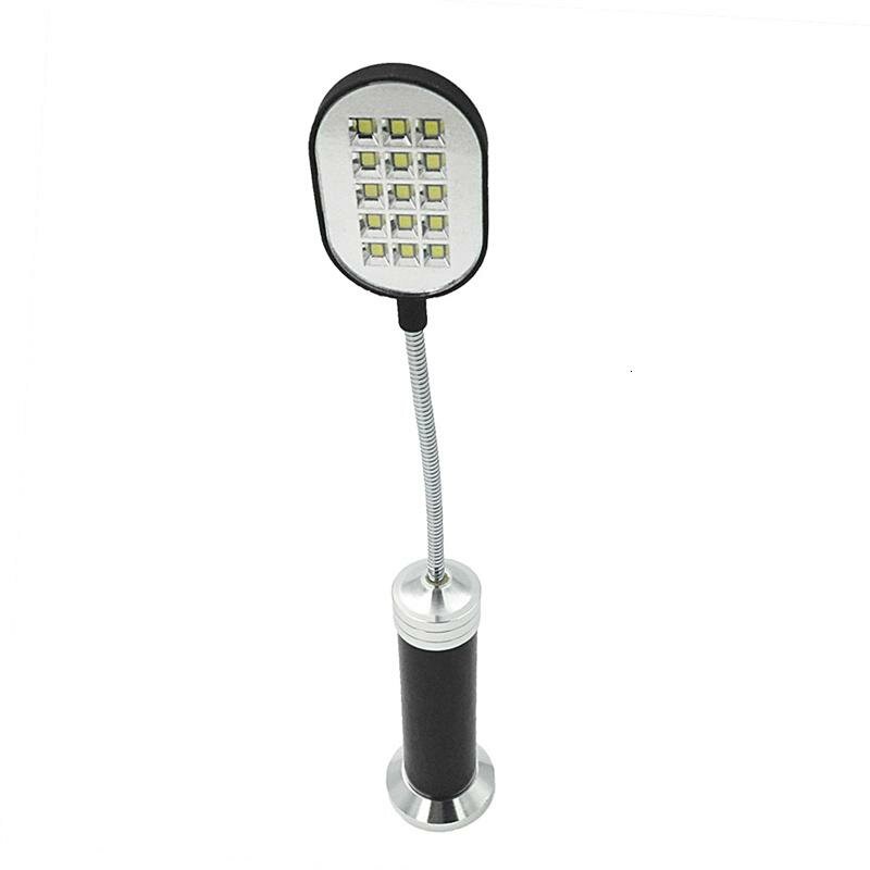 Гибкая магнитная лампа с 15 светодиодами, Черный