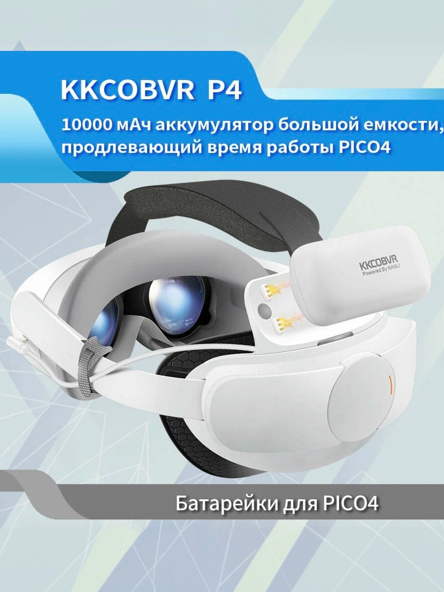 Приложение KKCOBVR P4 для Battery Head Strap от PICO4 увеличивает время использования VR и повышает комфорт