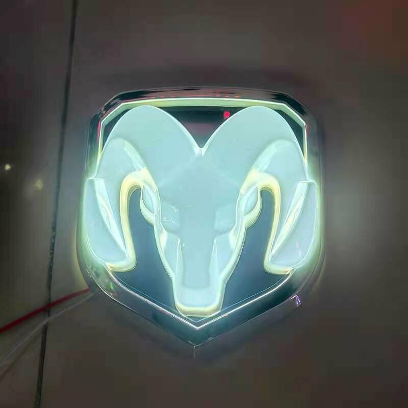 Подходит для Dodge Ram Coolwe Coolbo LED светящийся модифицированный логотип головы Ram наклейка на автомобиль логотип хвоста логотип головы автомобиля
