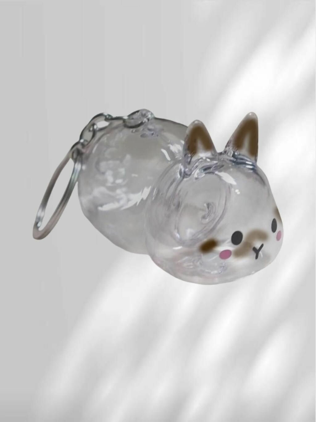 Ключница в виде кролика с шерстью, - 1 шт. милый кролик