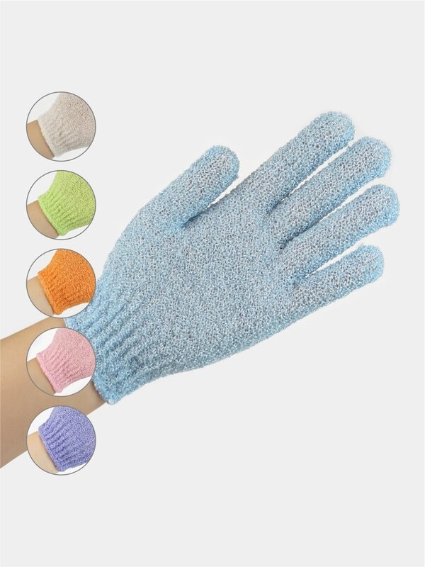 Мочалка-перчатка для тела, массажная, для пилинга, 6 цветов